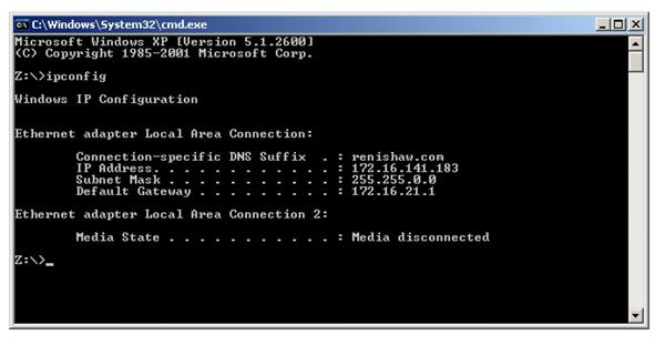 Configuration of IP addresses