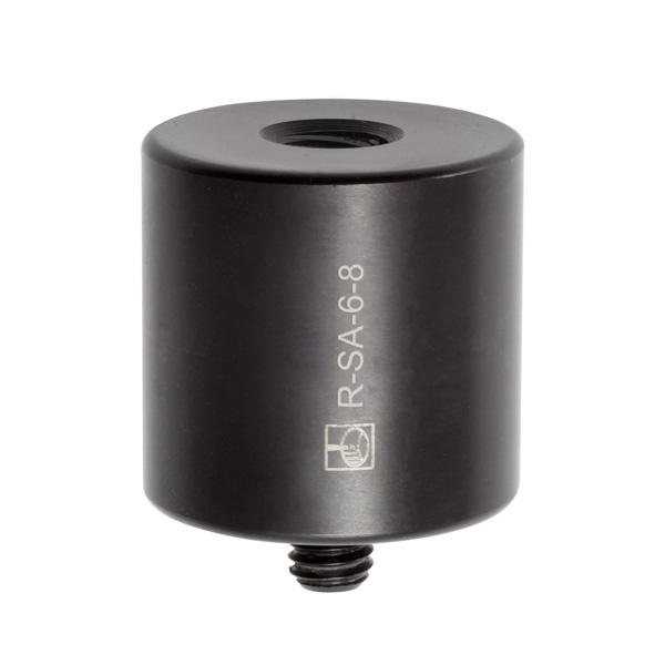 Product R-SA-6-8, Ø25 mm × 25 mm steel standoff adaptor with M8 bottom ...
