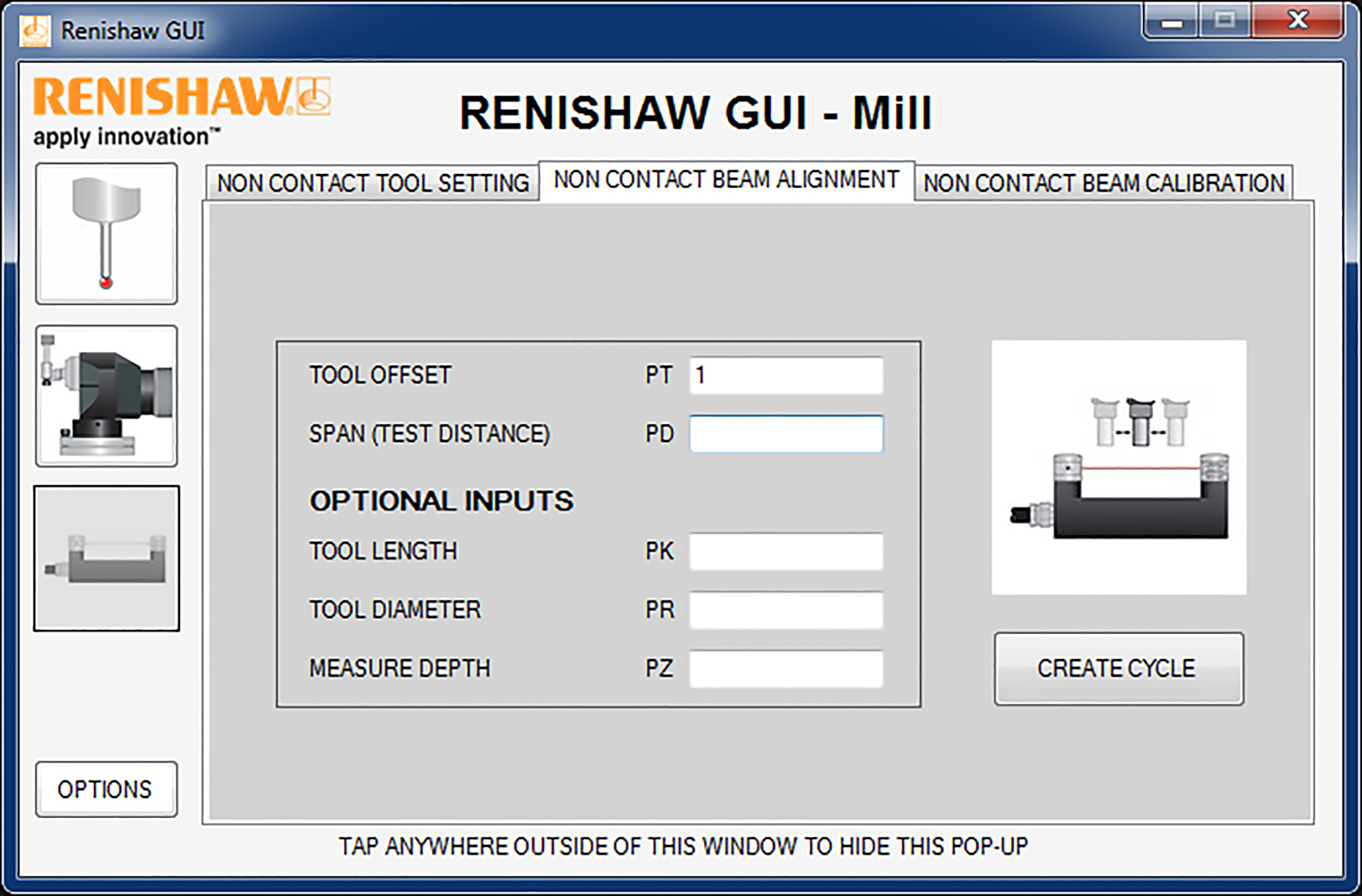 GUI for Okuma CNC machine tool controls