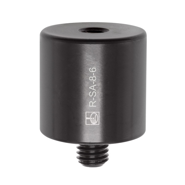 Product R-SA-8-6, Ø25.4 mm × 25.0 mm steel standoff adaptor with M6 ...