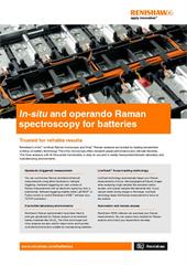 Flyer: In-situ and operando Raman spectroscopy for batteries
