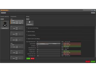 Renishaw Central - Machine/User/Process Settings dashboard
