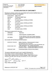 Declaration of conformity: systems AGILITY air bearing frames ECD2017-207