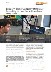 Case study: Euromould: Equator™ gauge: “As Quality Manager, it has ...