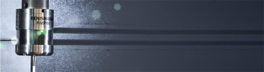 RMP60 spindle probe, RTS tool setter and RMI-QE radio interface in machine