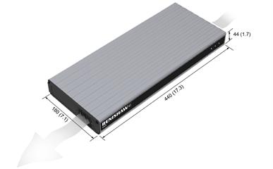 SPA3 dimensions and air direction diagram