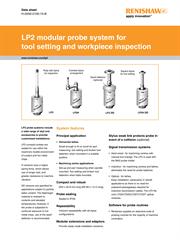 Data sheet: LP2 modular probe system for tool setting and workpiece inspection