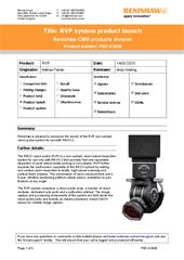 Product bulletin: PBC01928 - RVP system - product launch