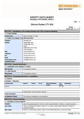 Safety data sheet: Silicone rubber VTV 800 703590200