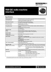 Data sheet: RMI-QE radio machine interface