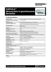 Datenblatt: FORTiS-S™ Messsystem in geschlossener Bauweise