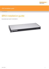 Installation guide: SPA3