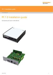 Installation guide: PI 7-3