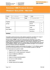 Product bulletin: PBC-1040 - UCC software structure