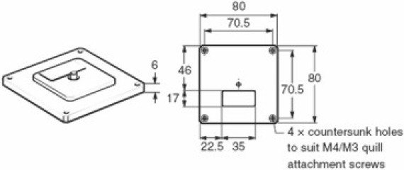 KM80 system dimensions