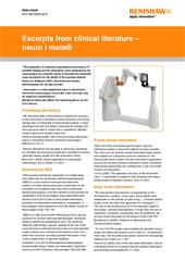 Data sheet: Excerpts from clinical literature - neuromate (EU)