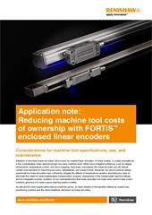 Application note: Reducing machine tool costs of ownership with FORTiS ...