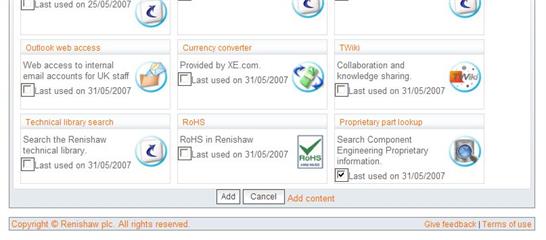 Adding content to my.insite: step 1