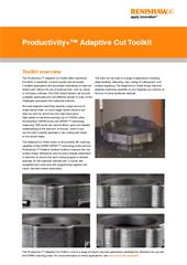 Application note: Productivity+™ Adaptive Cut Toolkit