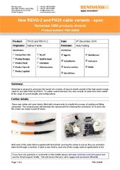 Product bulletin: PBC-02006 - New REVO-2 and PH20 cable variants
