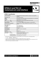 Data sheet: HPMA-X and TSI 3-X motorised arm and interface
