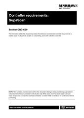 Data sheet: SupaScan controller requirements: Brother CNC-C00