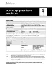 Catálogo de Produto: OLP40 - Apalpador óptico para tornos