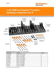 Data sheet: 1/4-20 CMM and Equator™ system clamping component set B