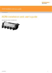 Installation & user's guide: ACR3
