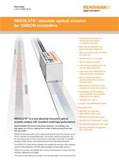 Data sheet: RESOLUTE absolute optical encoder for OMRON controllers