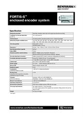 Data sheet: FORTiS-S™ enclosed encoder system