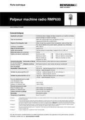 Fiche technique : Palpeur à transmission radio haute précision RMP600