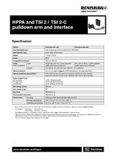 Data sheet: HPPA and TSI 2 / TSI 2-C pulldown arm and interface