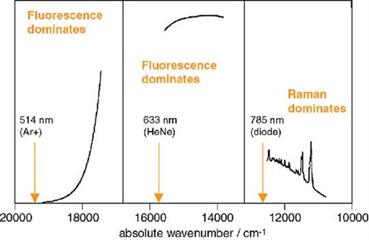 Raman spectra of polymer