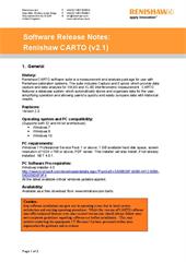 Software release note: CARTO version 2.1