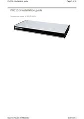 Installation guide: PHC10-3