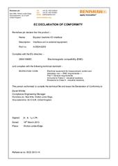 Declaration of conformity: Equator machine I/O interface ECD2013-14