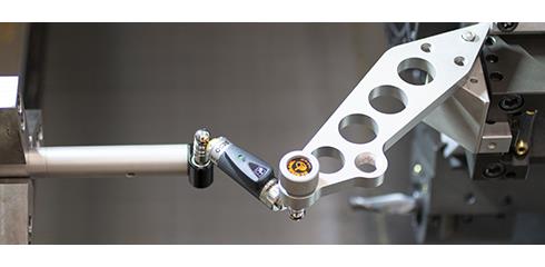 QC20 ballbar test performed on a lathe