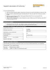 Declaration of conformity: TSI 3-X Interface Assembly - AUD-2021-00701-01-C