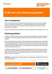 Leaflet: H-1000-4093 (ACM cleaning guide)