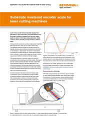 Application note: Substrate mastered encoder scale for laser cutting ...
