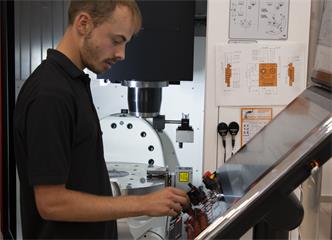 Setting up an XM-60 test on a machine tool