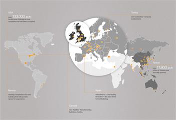 Locations map from 2017 Annual Report