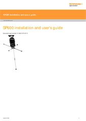Installation & user's guide: SP600, SCR600 and AC1, AC2