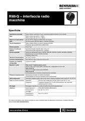 Scheda tecnica: RMI-Q - interfaccia radio macchina