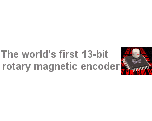 13-bit rotary magnetic encoder banner