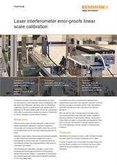 Case study: Laser interferometer error-proofs linear scale calibration
