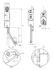 Technical drawing: SFM-B4 dimension image