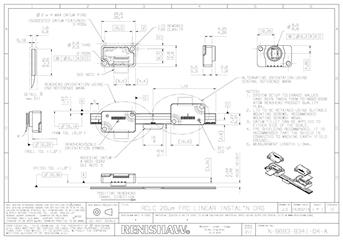 Installation drawing: 20 µm FPC ATOM readhead and RCLC glass scale